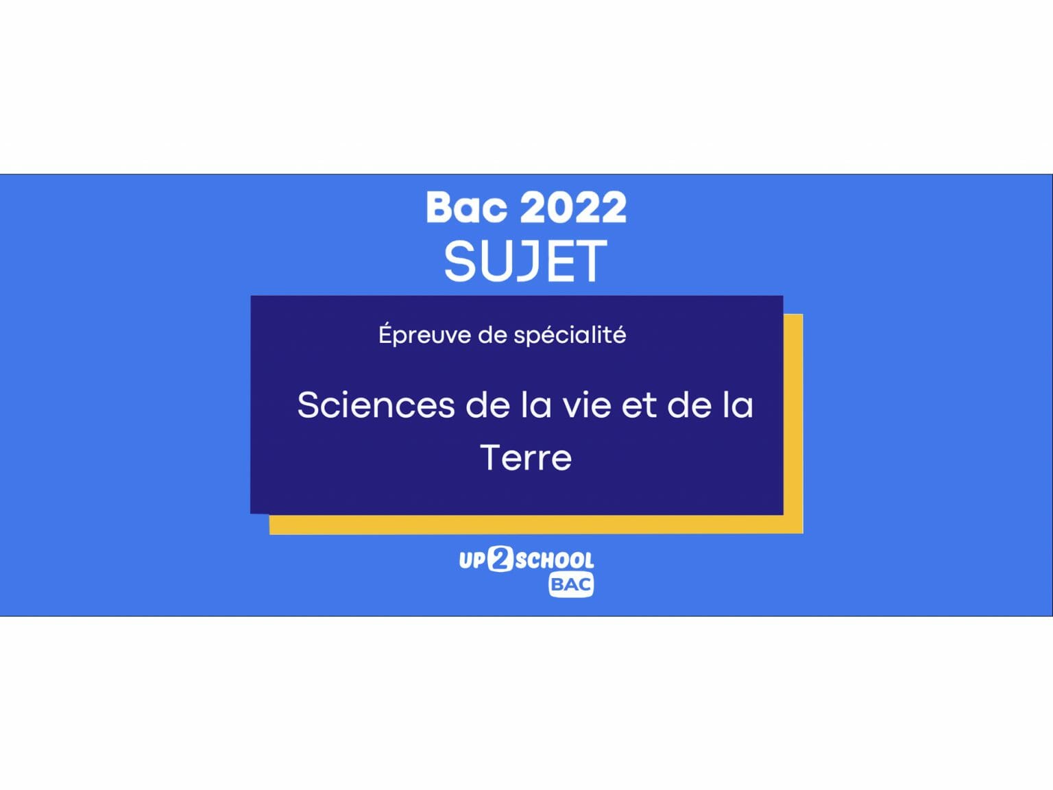 Bac 2022 : les SUJETS de l'épreuve de spécialité SVT