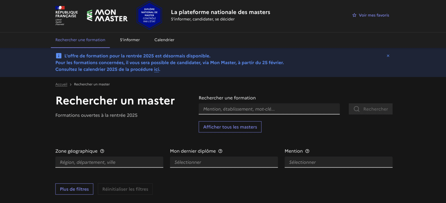 Mon Master : tout savoir sur la plateforme d'orientation - AuFutur