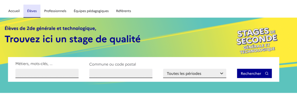 Stage de seconde : trouve ton stage sur la plateforme 1 jeune 1 ...
